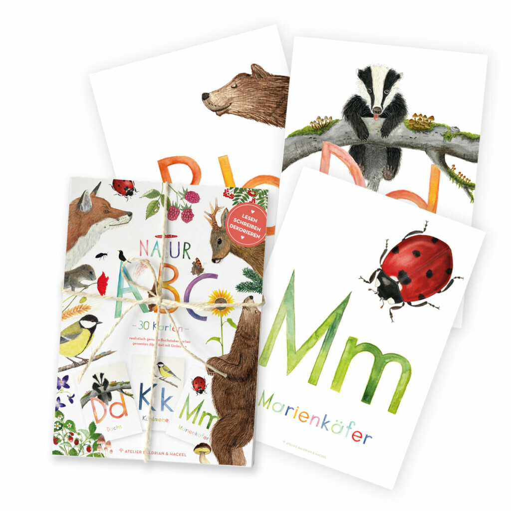 ABC-Karten Set "Natur" - Baldrian und Hackel